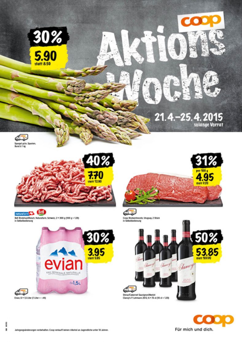 Coop Aktionen - Jeden Dienstag neue Produkte deutlich günstiger