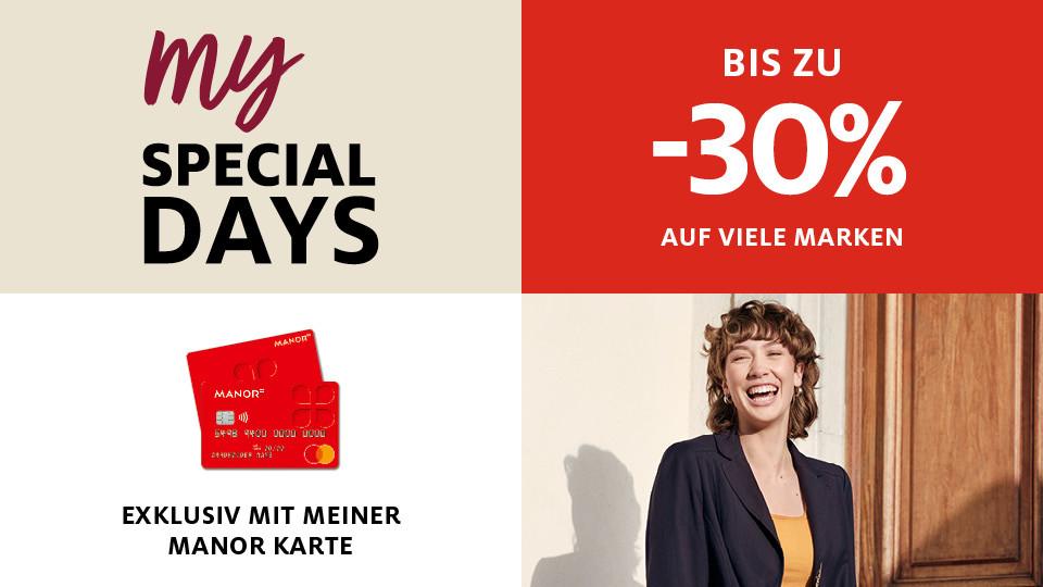 My Special Days bei Manor - bis zu 30% Rabatt, z.B. LEGO, Dyson, SAGE, Villeroy Boch, Schmuck ...