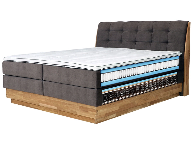 Boxspringbett Engelberg mit 2-Zonen-Matratze & Topper bei Conforama ...