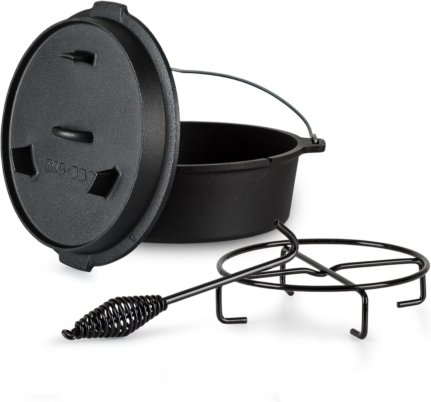 ToCis Big BBQ Dutch Oven Set Guernsey mit 9 Liter Fassungsvermögen ...